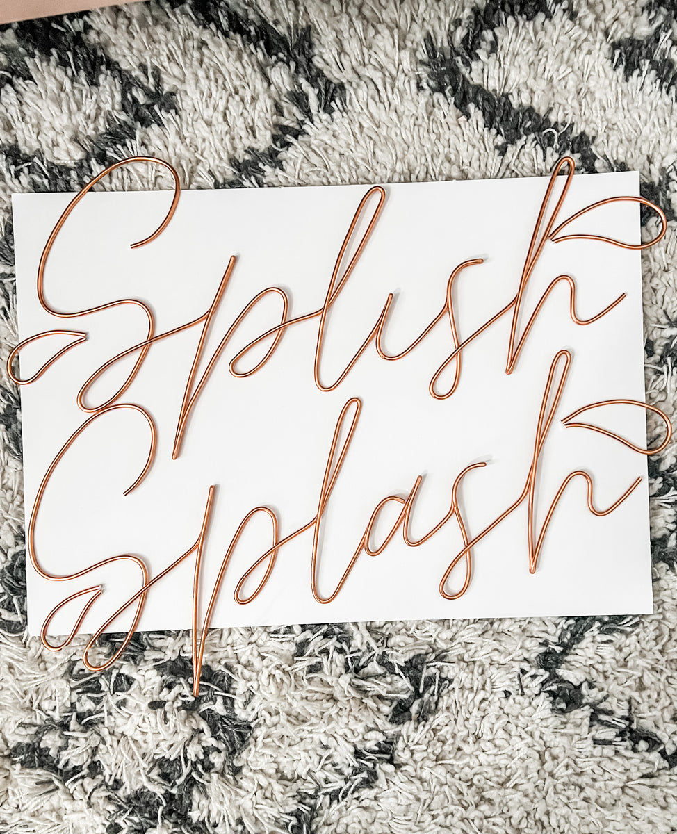 Custom Wire Words - Albie Font – In other words designs