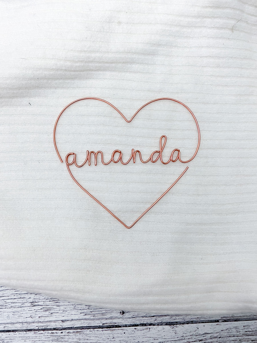 Personalised Name Heart – In other words designs
